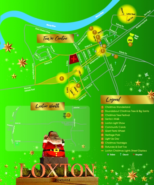 Tour map - Loxton Lights Festival